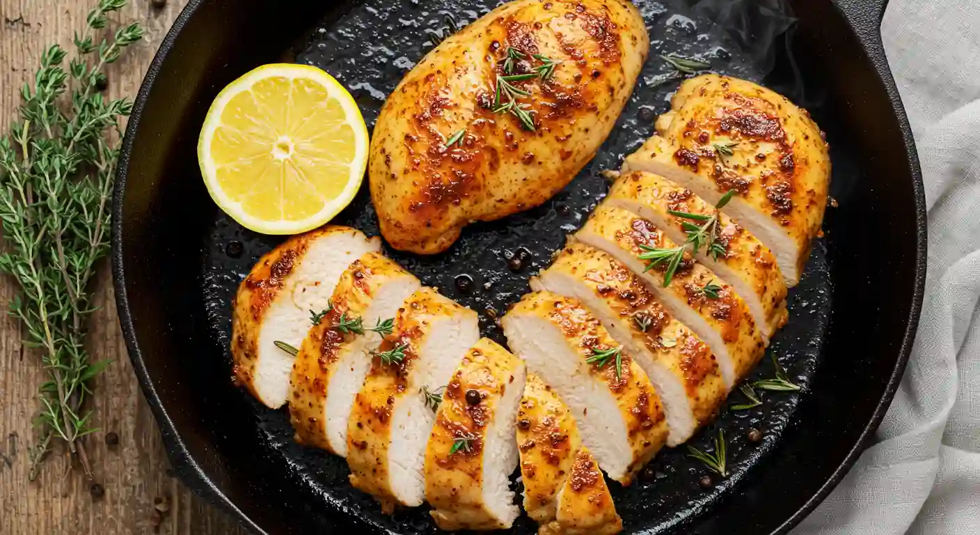 Juicy Skillet Chicken Breasts - My Grandma's Pie