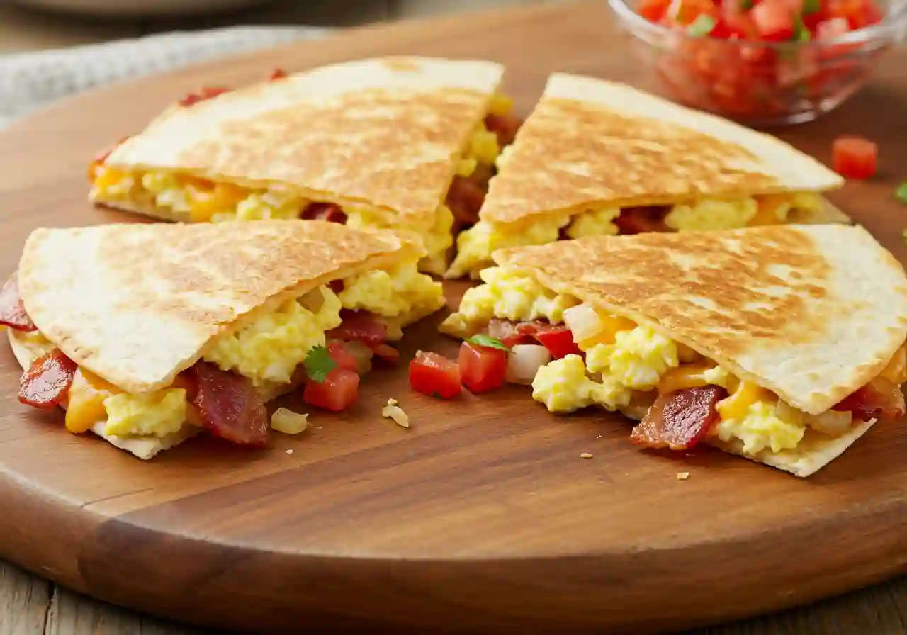 Easy Breakfast Quesadillas Recipe - My Grandma's Pie