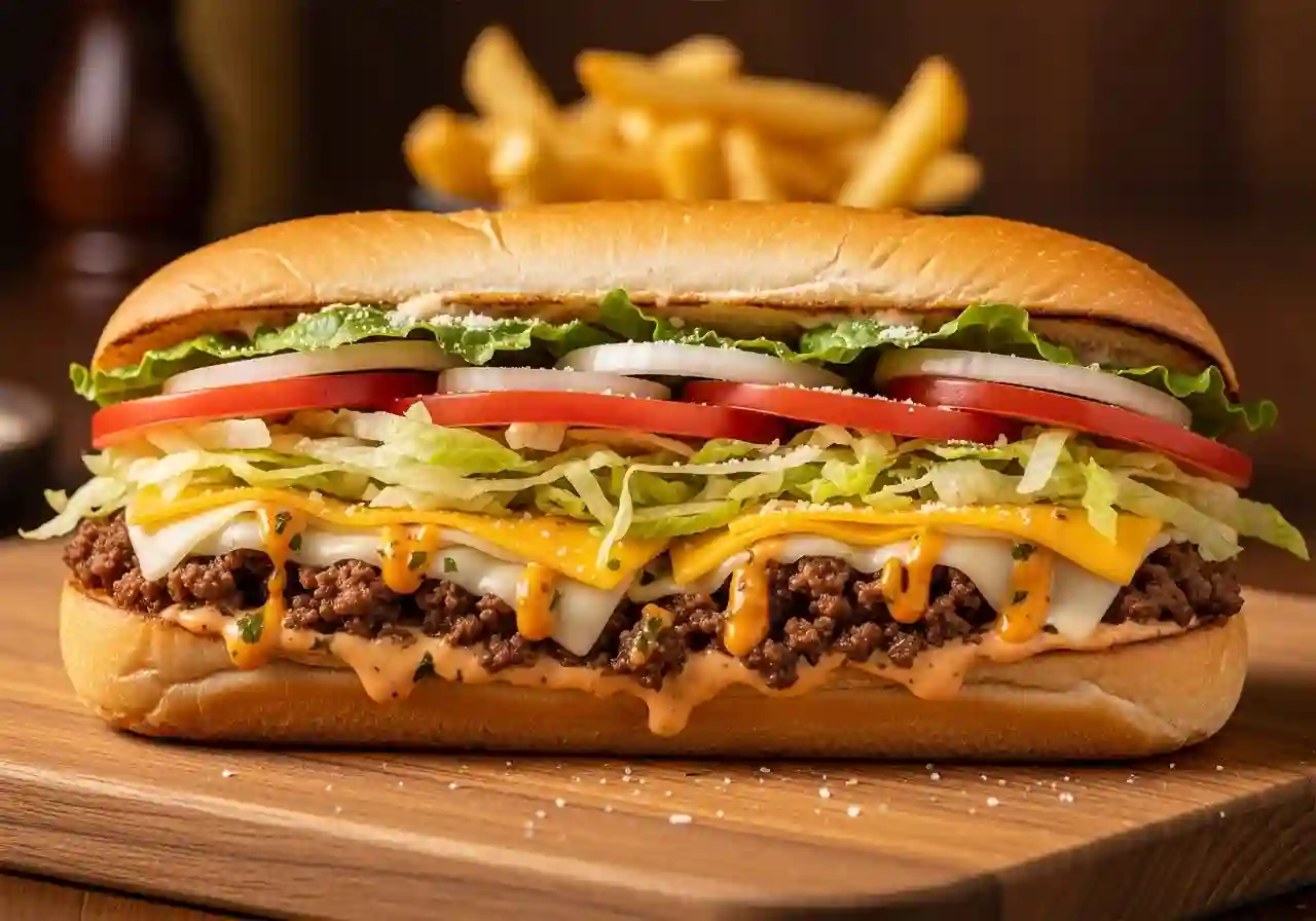 The Best Cheeseburger Sub - My Grandma's Pie