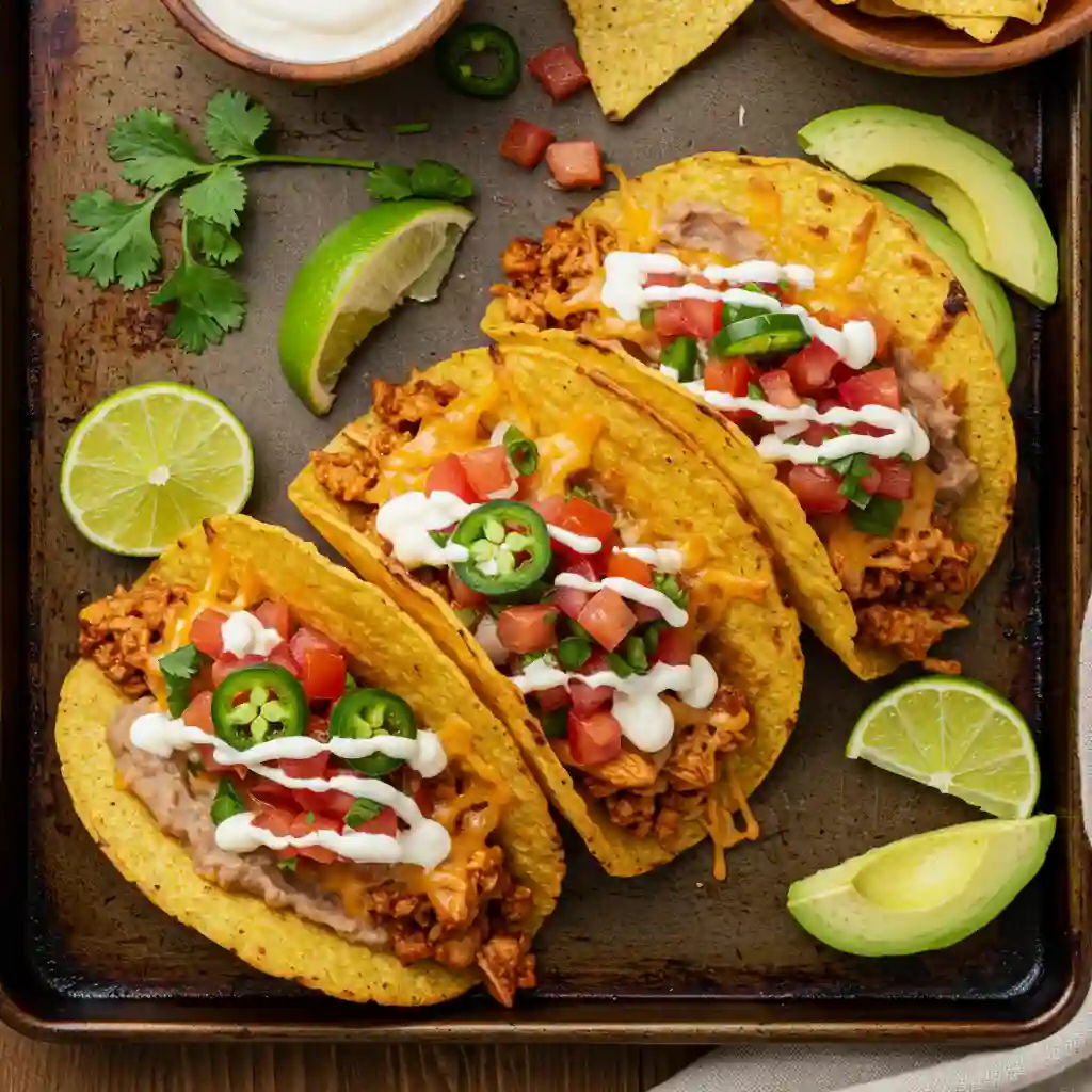 Baked Chicken Tacos - My Grandma's Pie