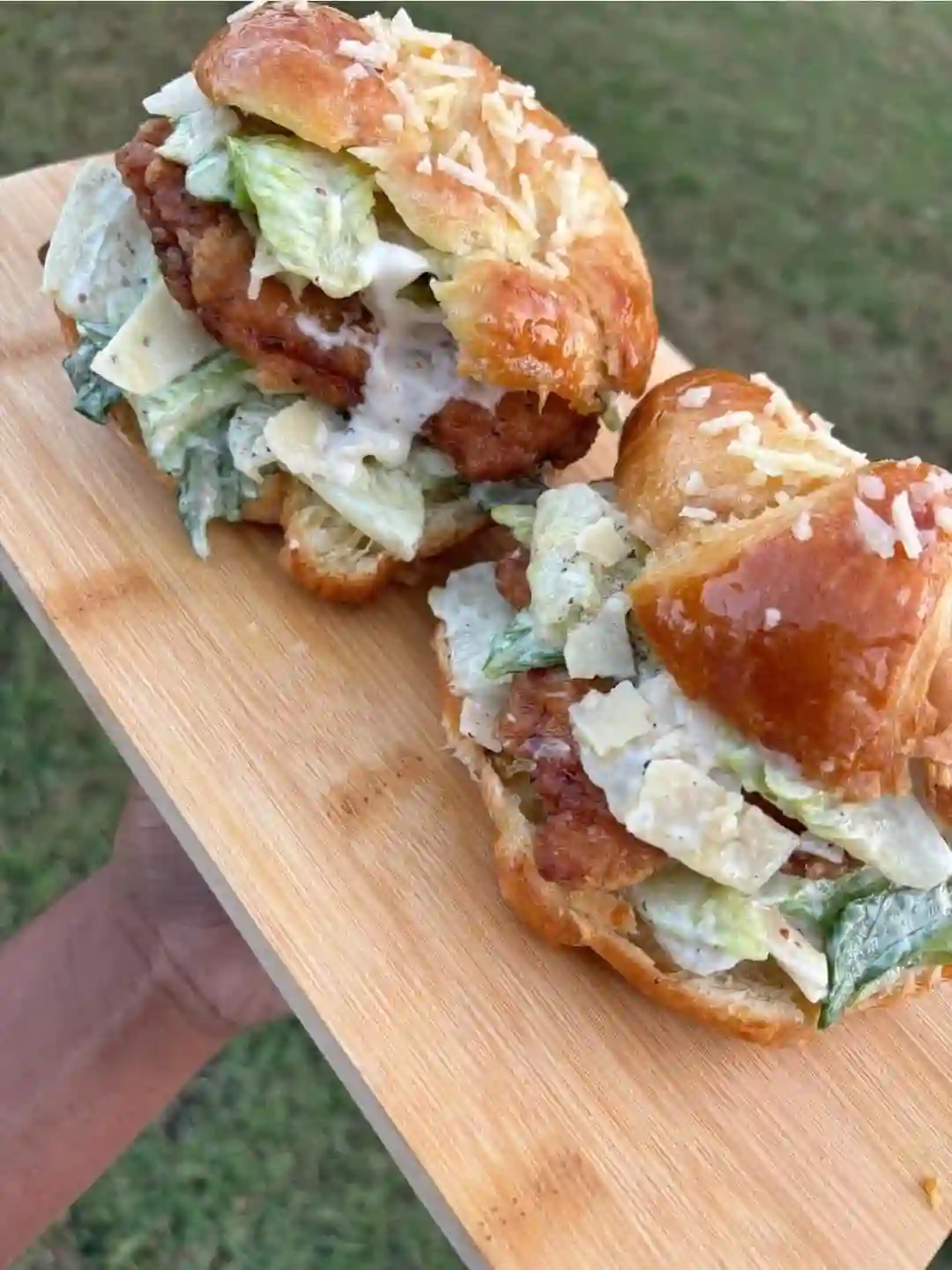Chicken Caesar Croissant Sandwich Recipe - My Grandma's Pie