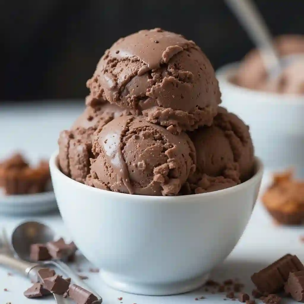 Double Chocolate Ice Cream - My Grandma's Pie