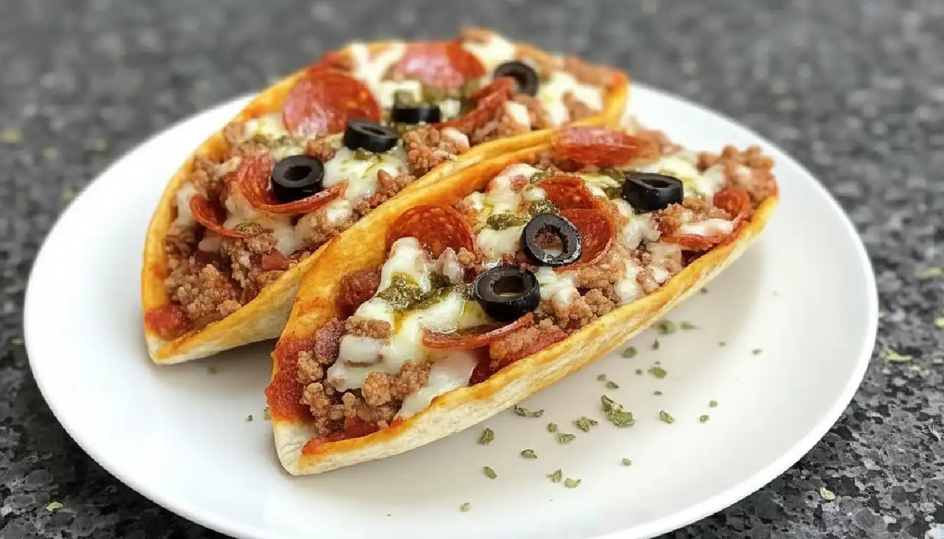 Meat Lovers Pizza Tacos - My Grandma's Pie