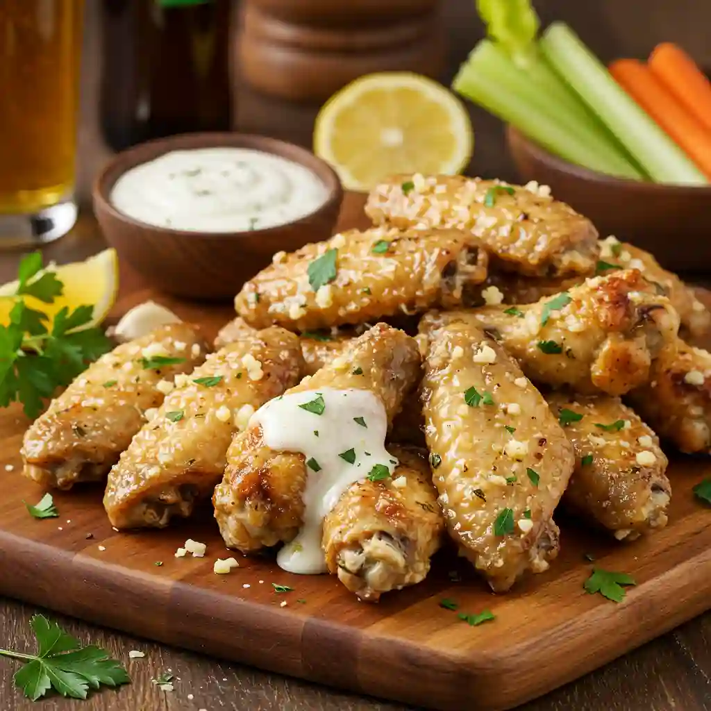 Copycat Garlic Parmesan Buffalo Wild Wings Recipe - My Grandma's Pie