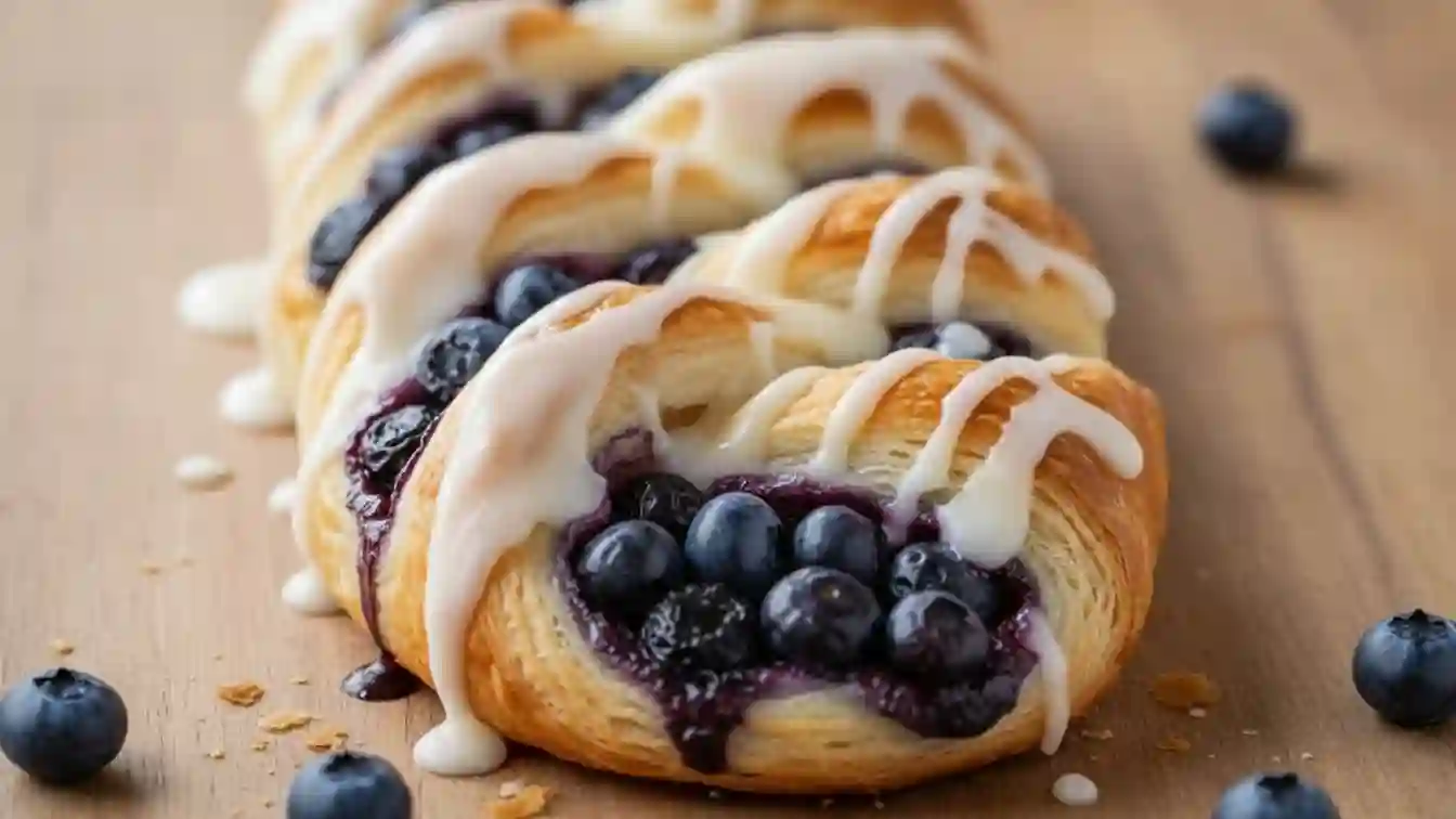 Blueberry Cream Cheese Pastry Braid - My Grandma's Pie
