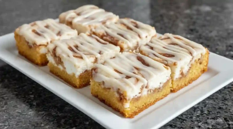 Cinnamon Roll Bliss Bars Recipe - My Grandma's Pie