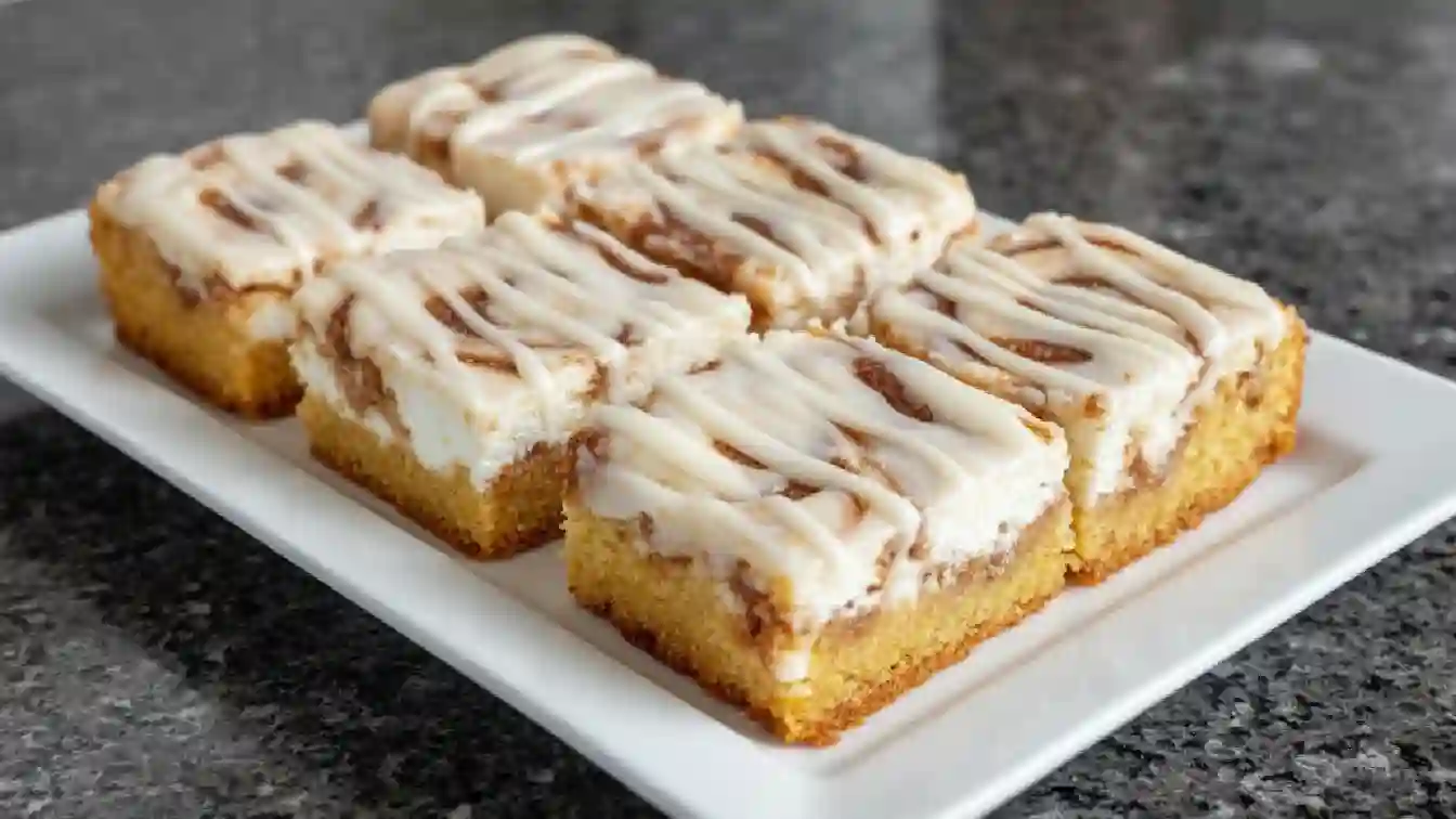 Cinnamon Roll Bliss Bars Recipe - My Grandma's Pie