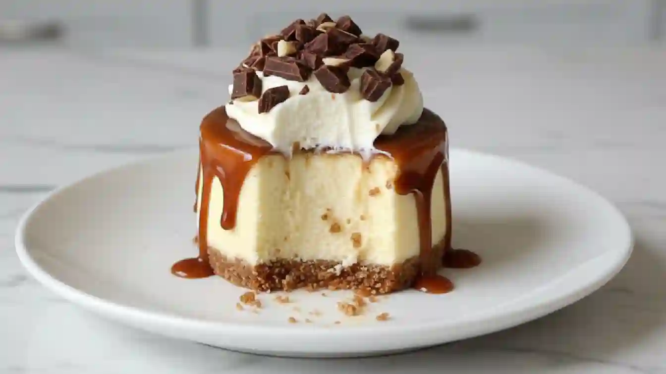 No Bake Turtle Mini Cheesecakes - My Grandma's Pie