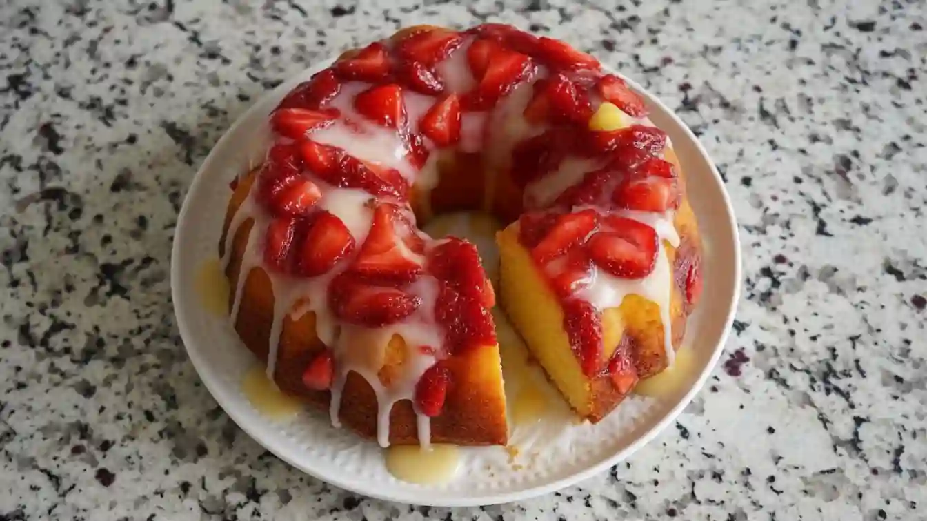 Strawberry Pineapple Pound Cake - My Grandma's Pie