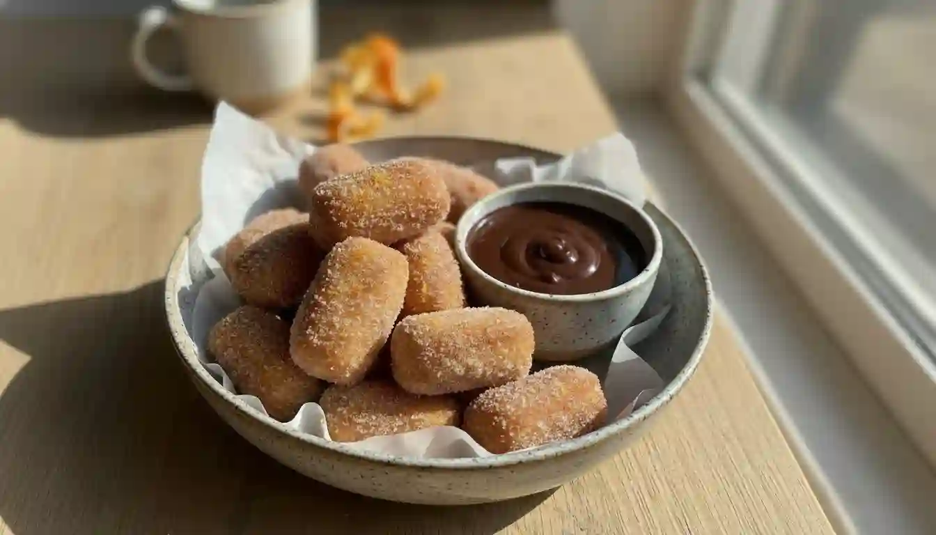 Sweet Air Fryer Churro Bites Recipe - My Grandma's Pie