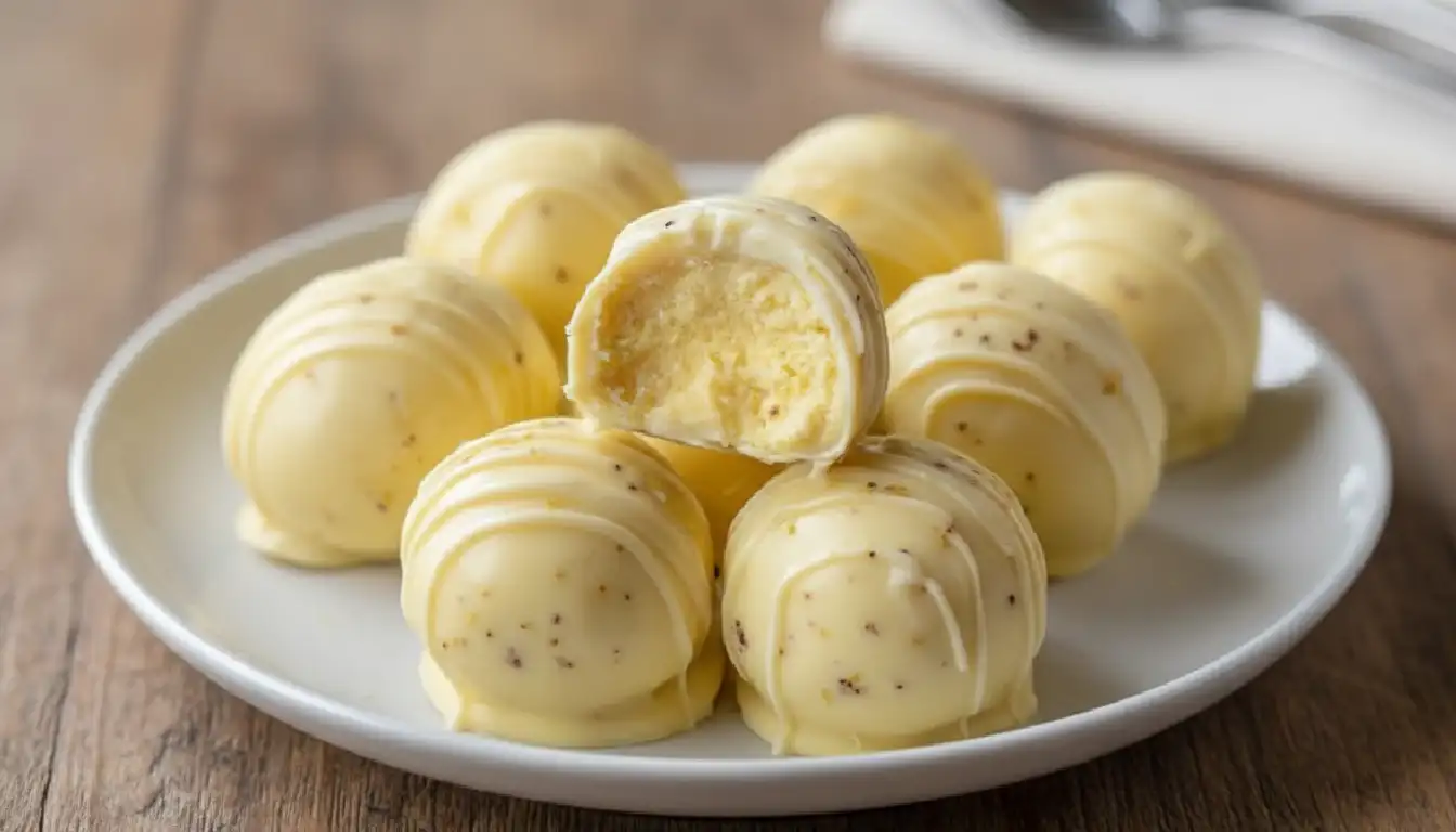 Lemon Cream Truffles - My Grandma's Pie